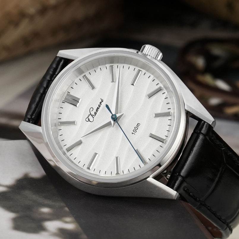 [Pre-order][ควอตซ์] Chameri GS04 Sand Dune 37MM AR Flat Sapphire VH31 ...