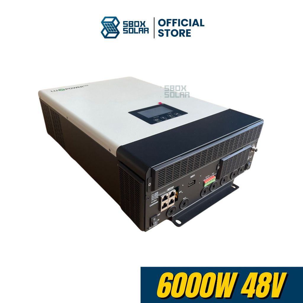 luxpower hybrid inverter 6kw 48v SNA 6000WPV ขนานเครื่องได้ ไม่มีแบตก็ทำงานได้ ผสมไฟได้ ระบบ ...