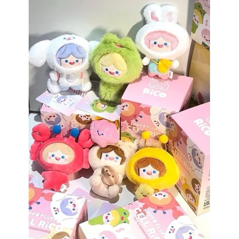 (พร้อมส่งในไทย ใช้ code30%) Cell Rico : Happy Fluffy ยก box มี 6 จุ่ม ...