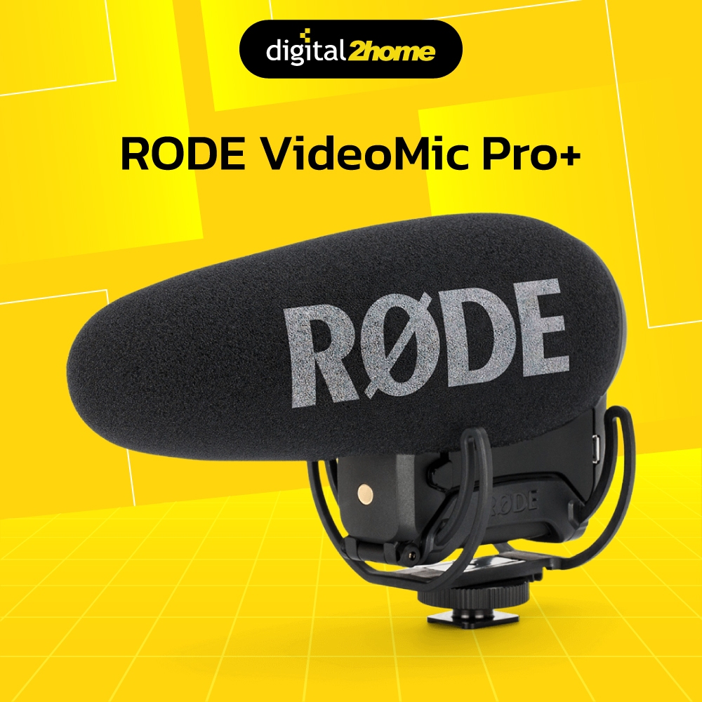 RODE VideoMic Pro+ Premium On-camera Microphone ไมค์ติดหัวกล้อง (ประกัน ...