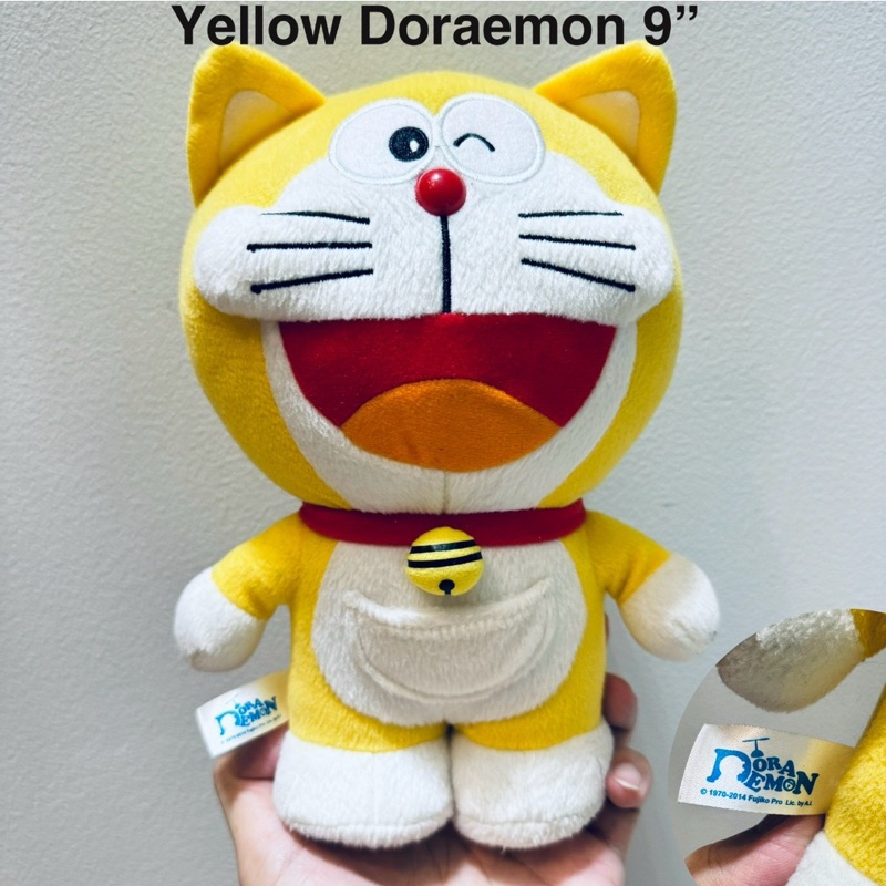 ตุ๊กตา โดราเอม่อน สีเหลือง หายาก ขนาด9“ มือสอง สภาพสมบูรณ์ ลิขสิทธิ์แท้ ...