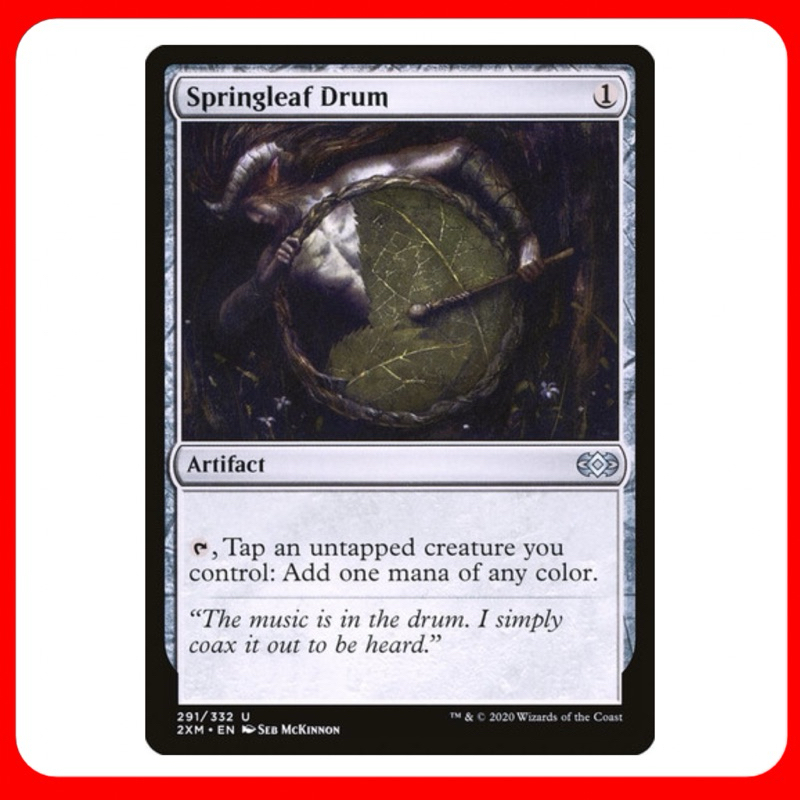 [MTG] Springleaf Drum [2XM] [ARTIFACT] [UNCOM] [NORMAL] [ENG] (การ์ดเม ...
