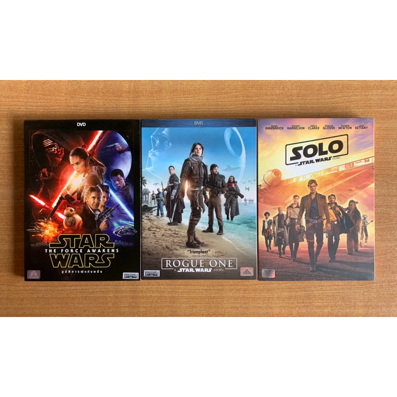 DVD : Star Wars The Force Awakens + Rogue One + Solo สตาร์วอร์ส [มือ 2 ...
