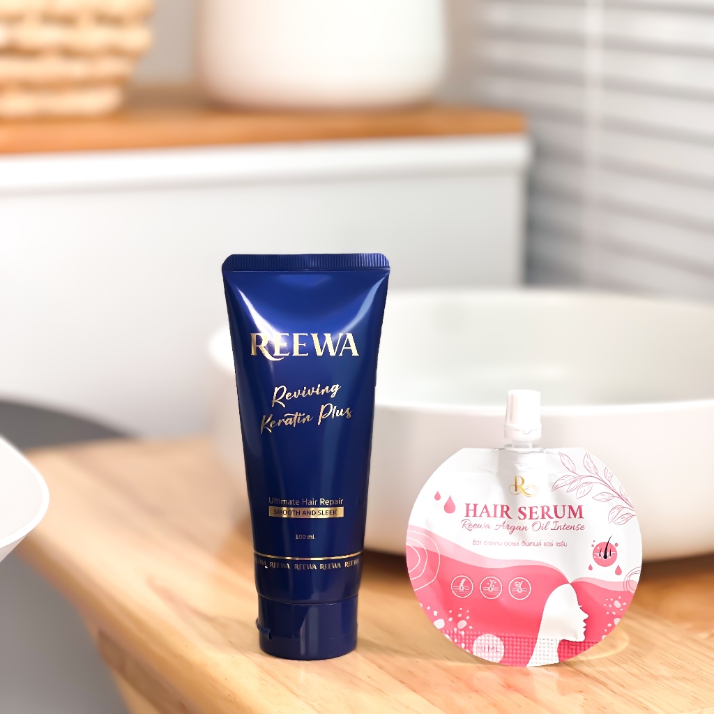 ℛℯℯwa กล่องน้ำเงิน 100ก. + เซรั่มออยล์แบบซอง 10ก. รีว่า | Shopee Thailand