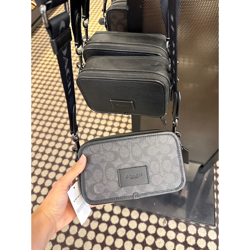 พร้อมส่ง [สด-ผ่อน] COACH Wyatt Crossbody In Signature Canvas ลายใหม่ ...