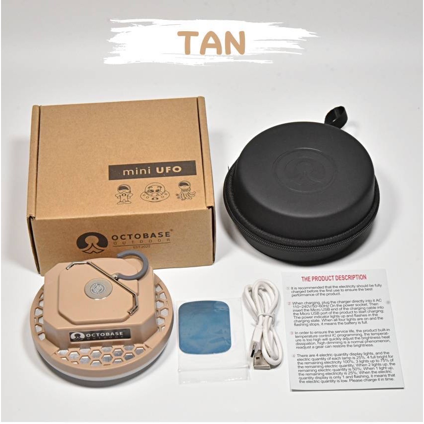 Octobase LED mini UFO tan | Shopee Thailand