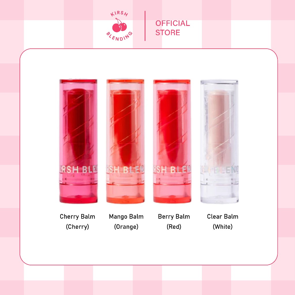 KIRSH BLENDING - SWEET DREAM TINT BALM (Mango Balm, Cherry Balm, Berry Balm, Clear Balm ...