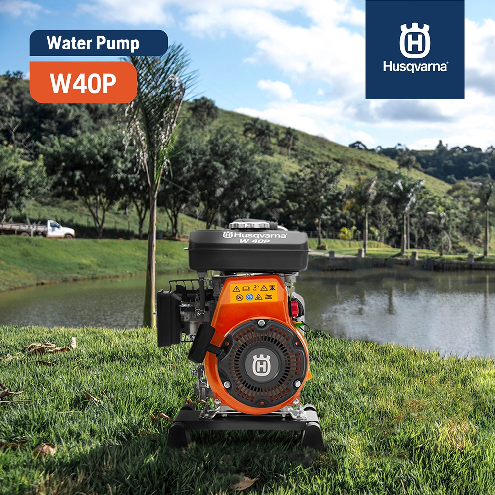 HUSQVARNA เครื่องสูบน้ำ W40P 1.5 นิ้ว (967 63 89-02) ปั๊มน้ำ ...