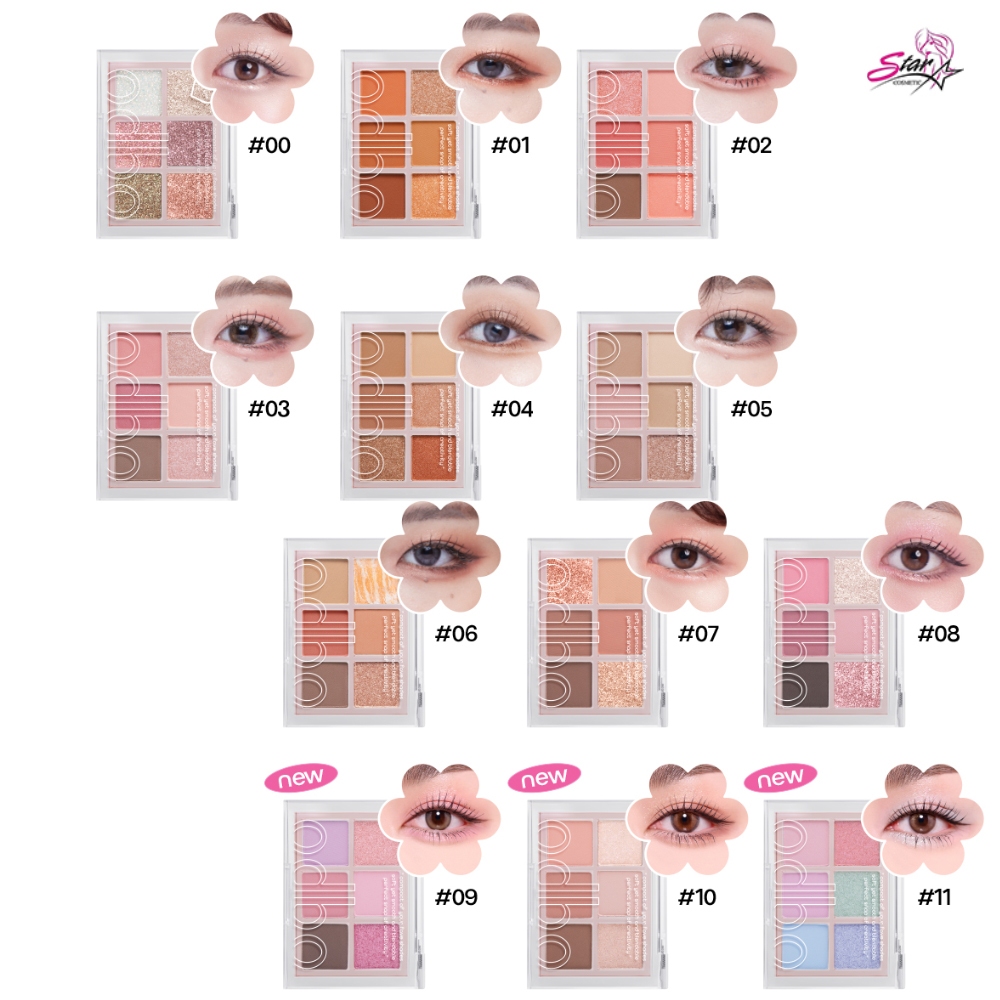 OD276 ODBO SIGNATURE EYESHADOW PALETTE OD276โอดีบีโอ อายแชโดว์ ซิกเนเจอร์ พาเลท 6 สี | Shopee ...