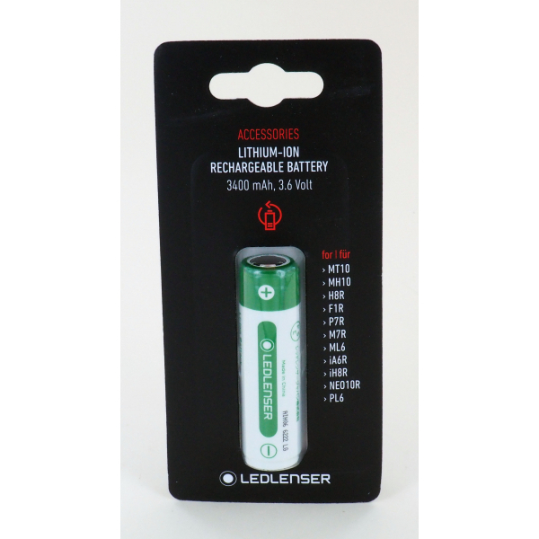Led lenser 18650 Li-Ion Rech Batt 3.7V 3400mAh | Shopee Thailand