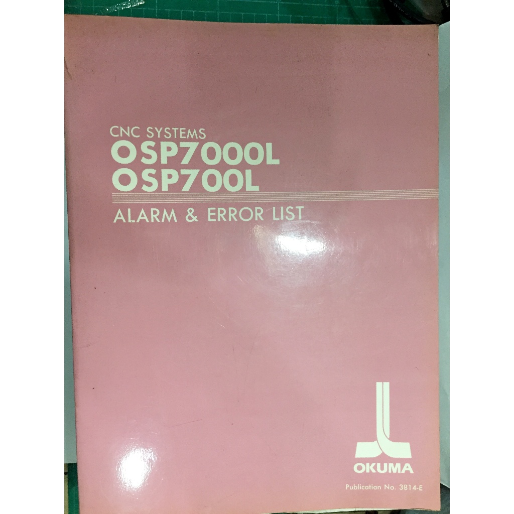คู่มือภาษาอังกฤษ OKUMA cnc OSP7000L,OSP700L | Shopee Thailand