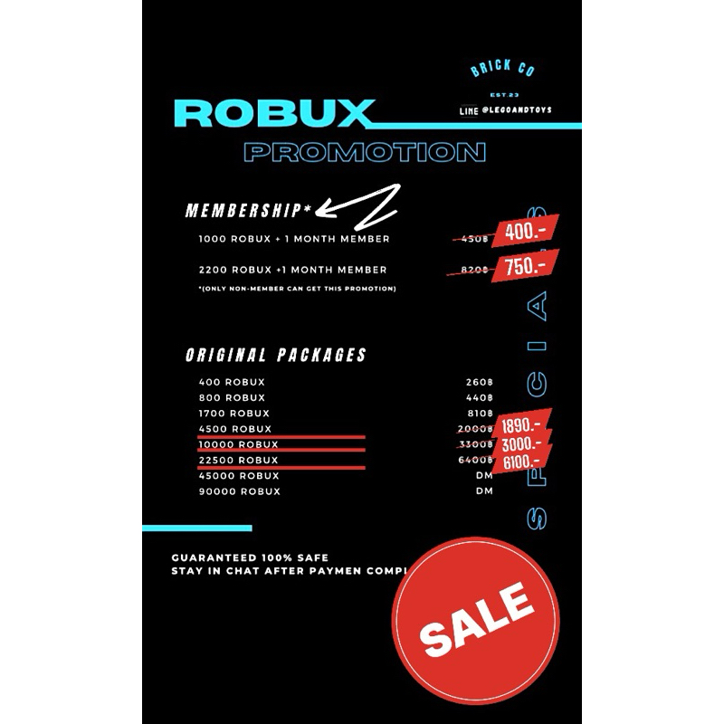 @legoandtoys | Robux 💯authentic seller 4,500/ 10,000 Robux , Roblox ...