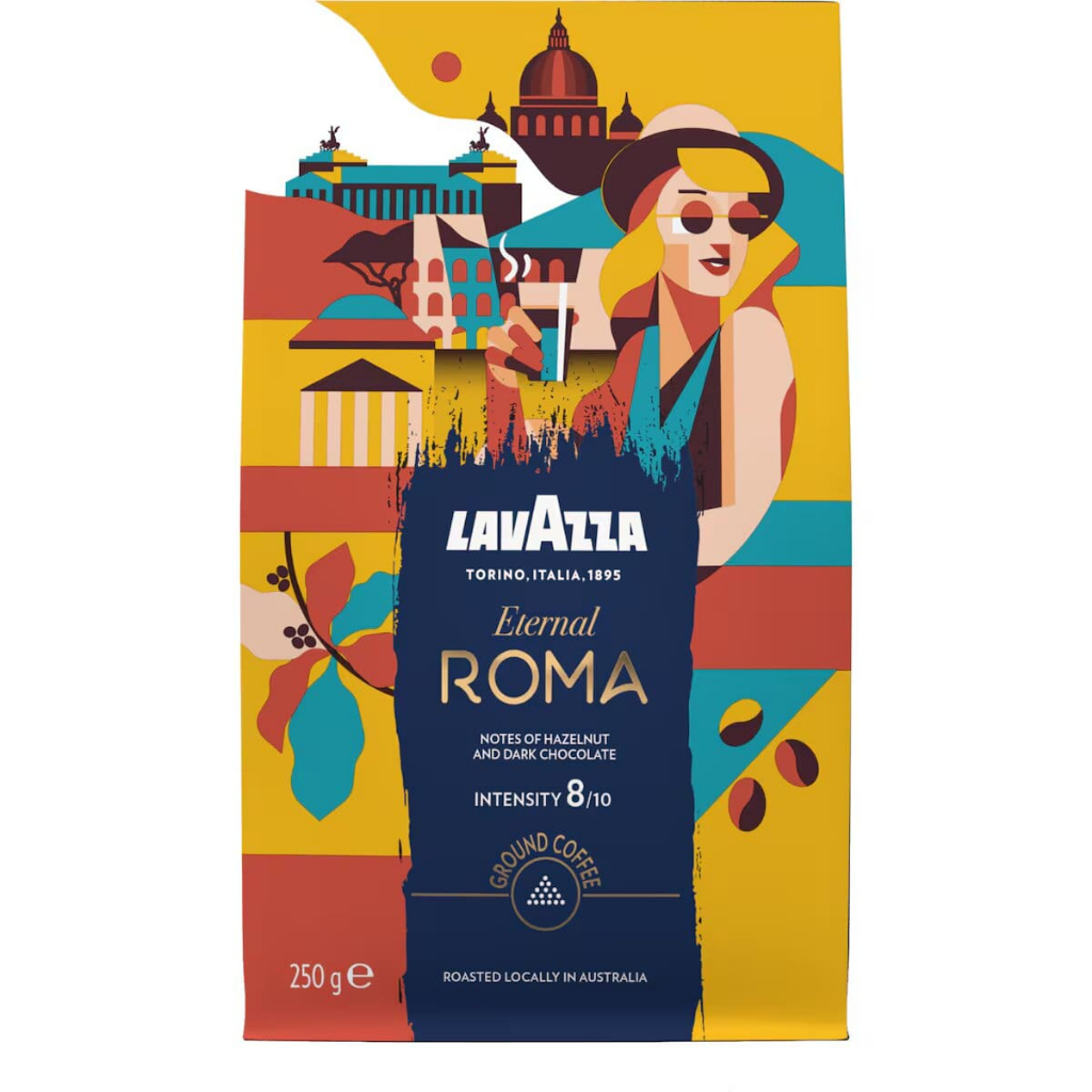 Lavazza Tales Of Italy Eternal Roma Ground Coffee 250g ลาวาซซา กาแฟคั่ว ...