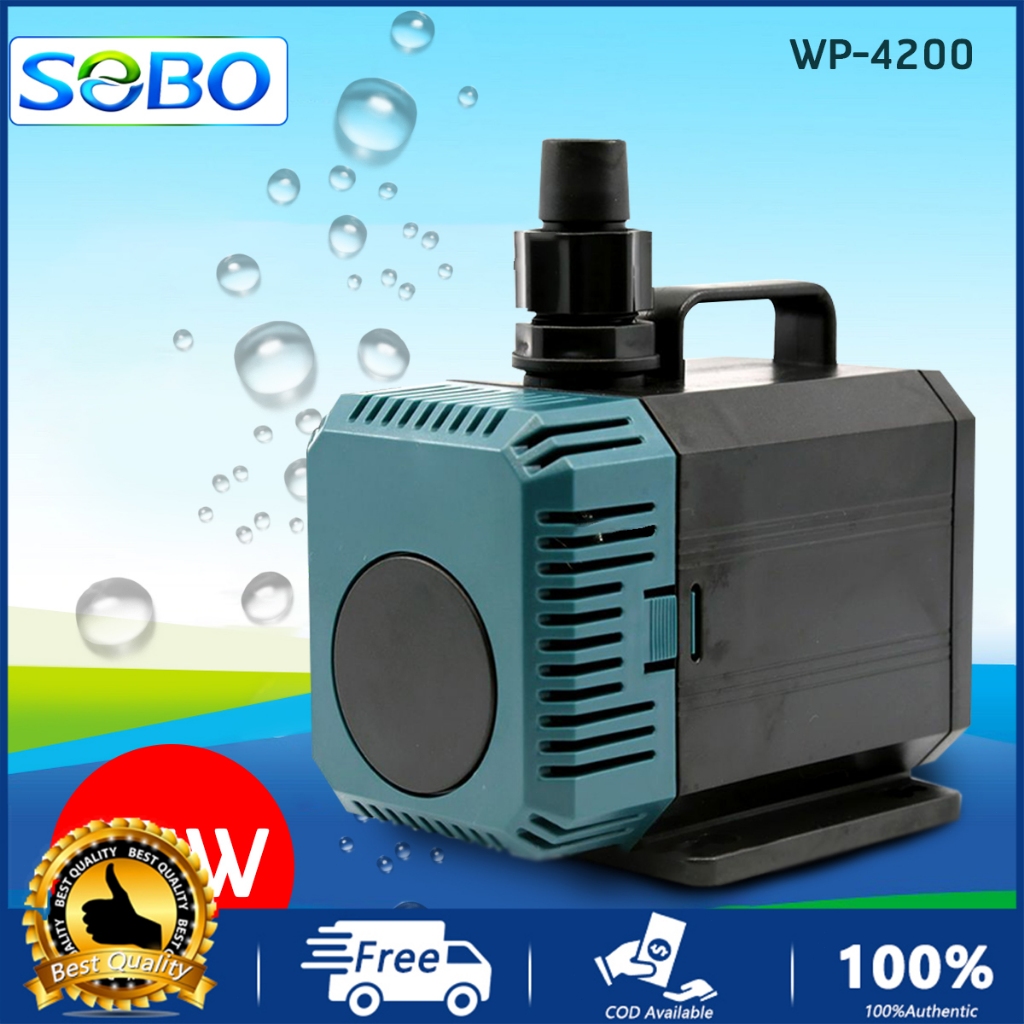 SOBO รุ่น WP-4200 WP-5200 WP-7200 ปั๊มน้ำตู้ปลา บ่อปลา ทำน้ำพลุ น้ำตก บ่อปลา | Shopee Thailand