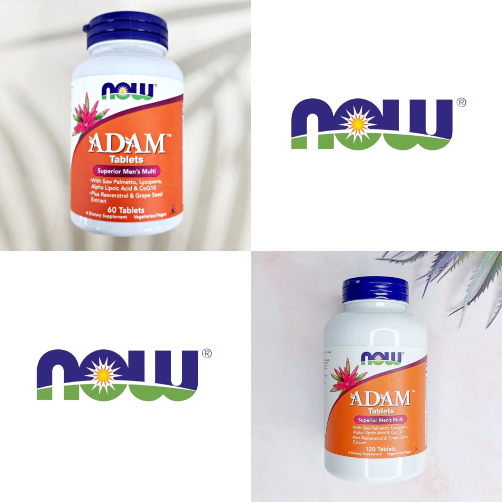 [NOW Foods®] ADAM Superior Men's Multi 60, 120 Tablets วิตามินรวม ...
