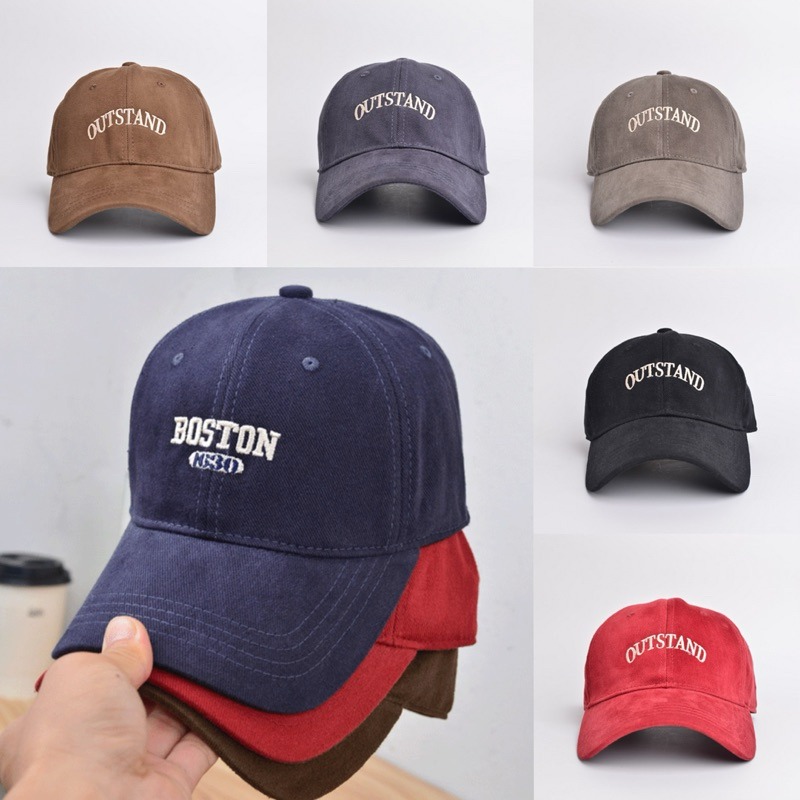 มาใหม่ | หมวกเบสบอล หมวกแก๊ป ปักลาย Boston & Outstand | Shopee Thailand