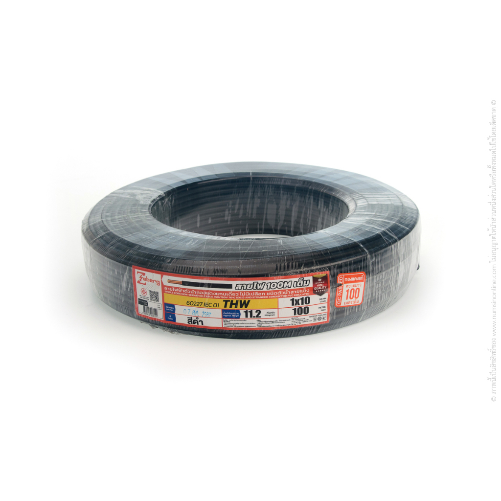 สาย IEC 01 (THW) 1x10 มม. ZEBERG | Shopee Thailand
