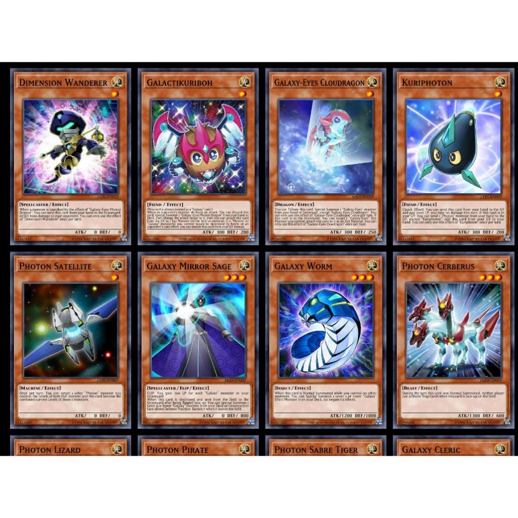 YUGIOH JAPANESE CARD LOT[Galaxy-Eyes&Photon Dragon] Deck | Shopee Thailand