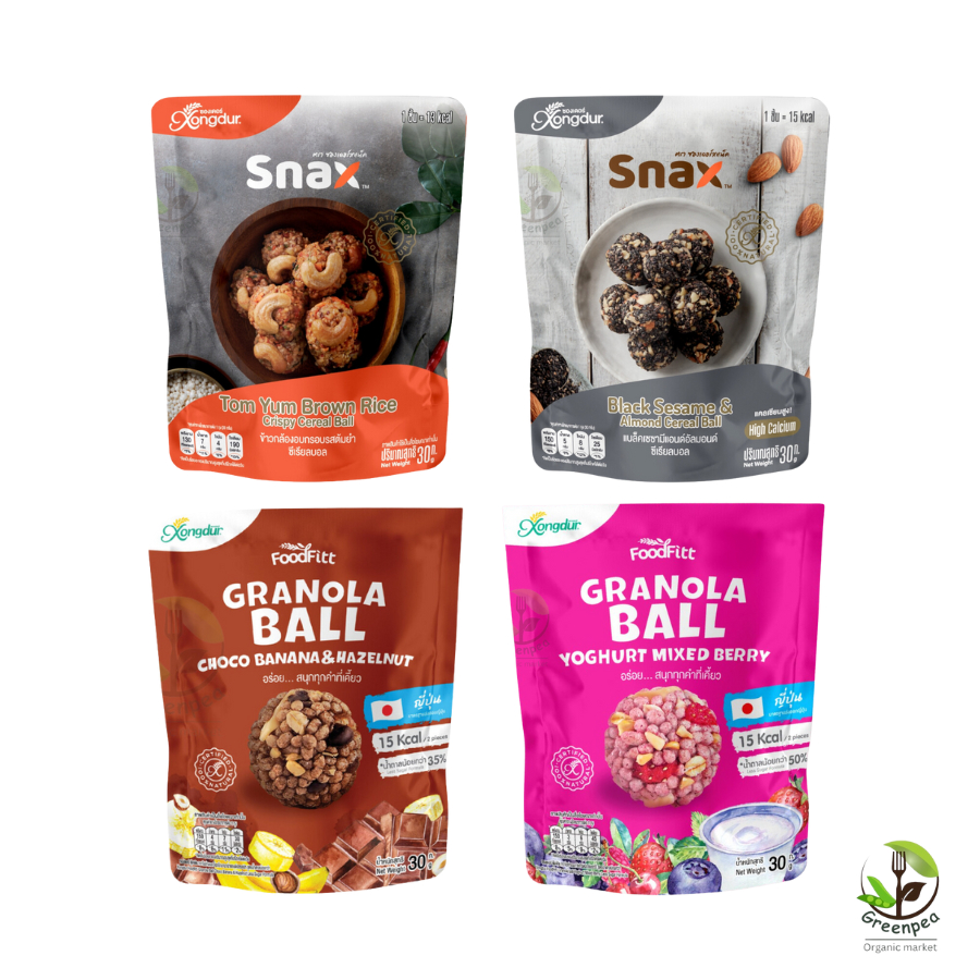 Xongdur snax Cereal ball ซองเดอร์ ซีเรียลบอล 5รสชาติ ขนาด 30 กรัม,ขนม ...