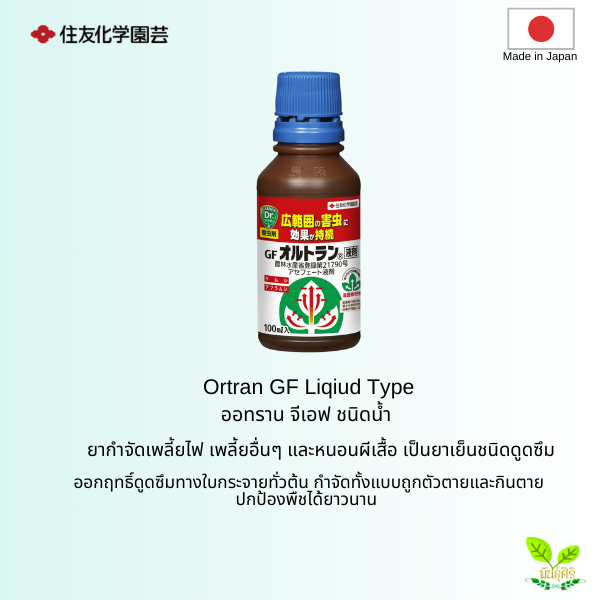 Ortran GF Liqiud Type ออทราน จีเอฟ ชนิดน้ำ ยาเย็นชนิดดูดซึม กำจัดเพลี้ย ...
