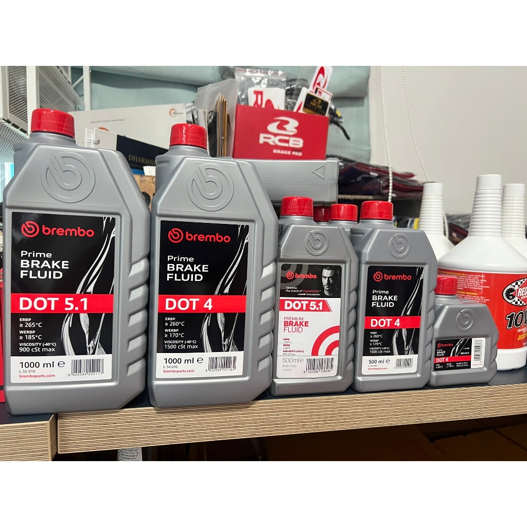 BREMBO น้ำมันเบรคแท้ DOT4 และDOT5.1 ขนาด250ml 500ml และ1,000ml | Shopee ...