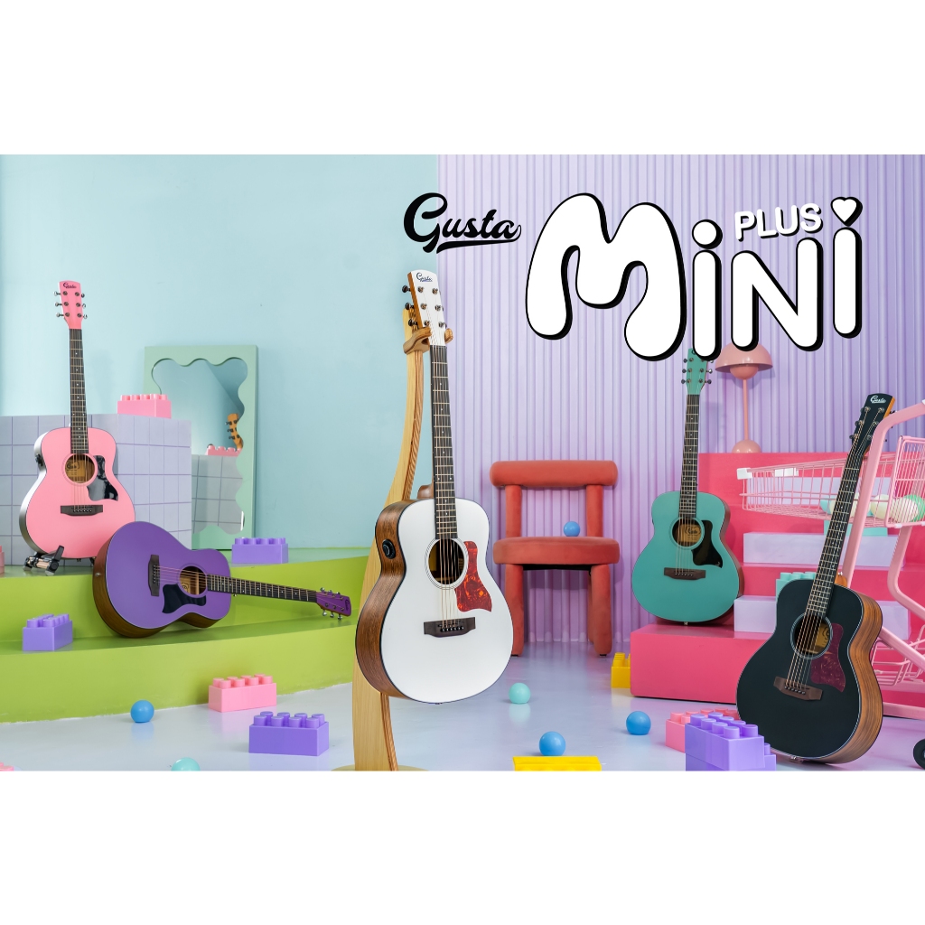Gusta Mini Plus กีตาร์โปร่งไฟฟ้า | Shopee Thailand