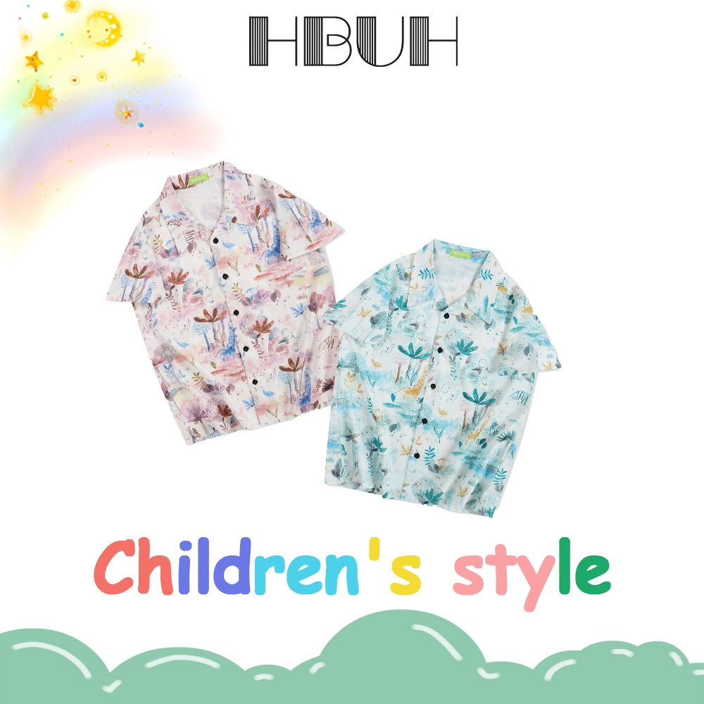 สื้อฮาวายเด็ก เสื้อเด็กไปทะเล เสื้อเด็กสงกรานต์ ผ้าคัตต้อน เนื้อนิ่ม ...