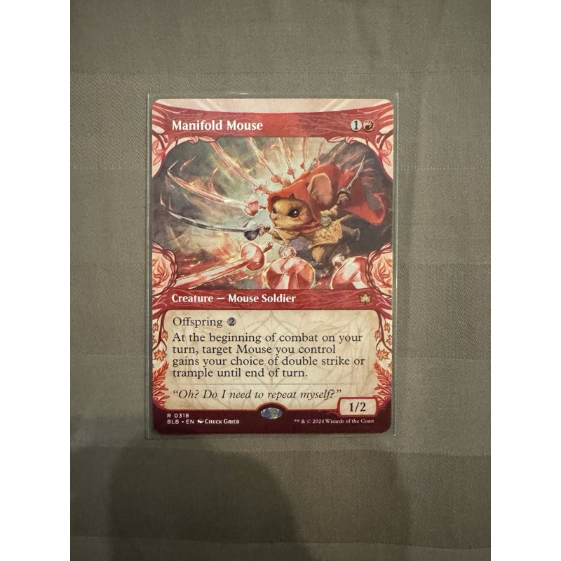 MTG Bloomburrow Variants: Manifold Mouse (0318 - Showcase) | Shopee ...