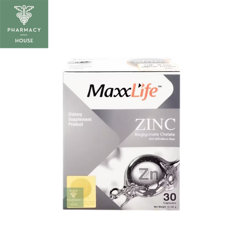 Maxxlife Zinc Amino Acid Chelate 30 Capsules | Shopee Thailand