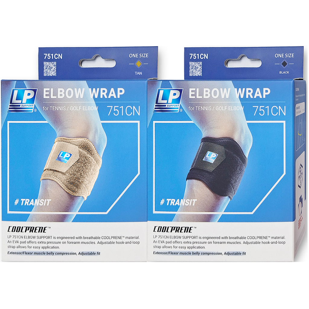 [ของแท้ 100%] LP SUPPORT 751CN ELBOW WRAP ที่รัดข้อศอก ซัพพอร์ทศอก พยุง รัด กล้ามเนื้อ บาดเจ็บ ...