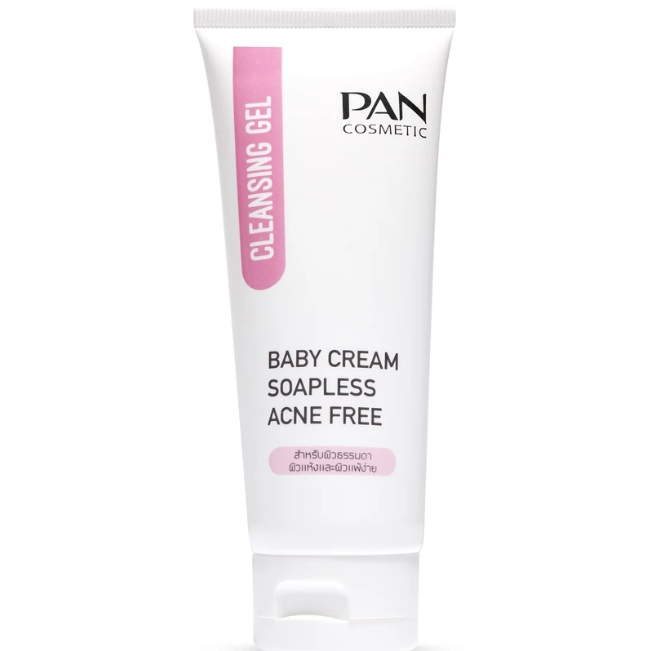 Pan Cosmetic Baby Cream Soapless Cleansing Gel 100g. แพน เจลล้างหน้า ...