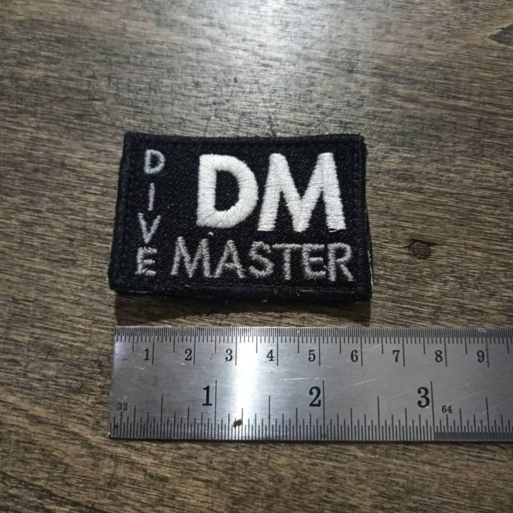 Tec40 CQI Products VELCRO PATCH DM DIVEMASTER ดำน้ำ อาร์มตีนตุ๊กแก ...