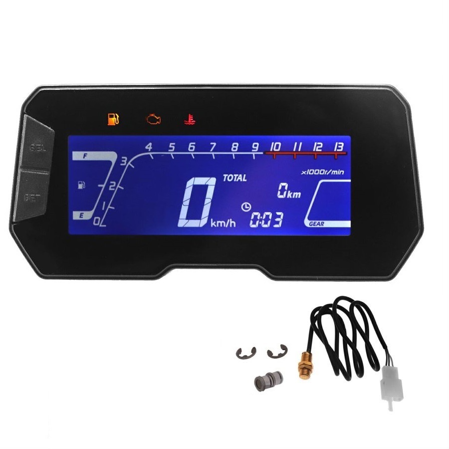 รถจักรยานยนต์ดิจิตอล RPM Speedometer ปรับ LED Speedometer สำหรับ Honda ...