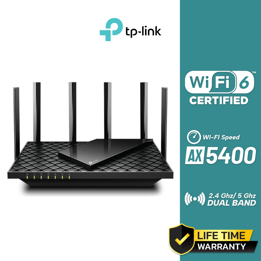 TP-Link AX5400 Dual-Band Gigabit Wi-Fi 6 Router รุ่น Archer AX72 ...