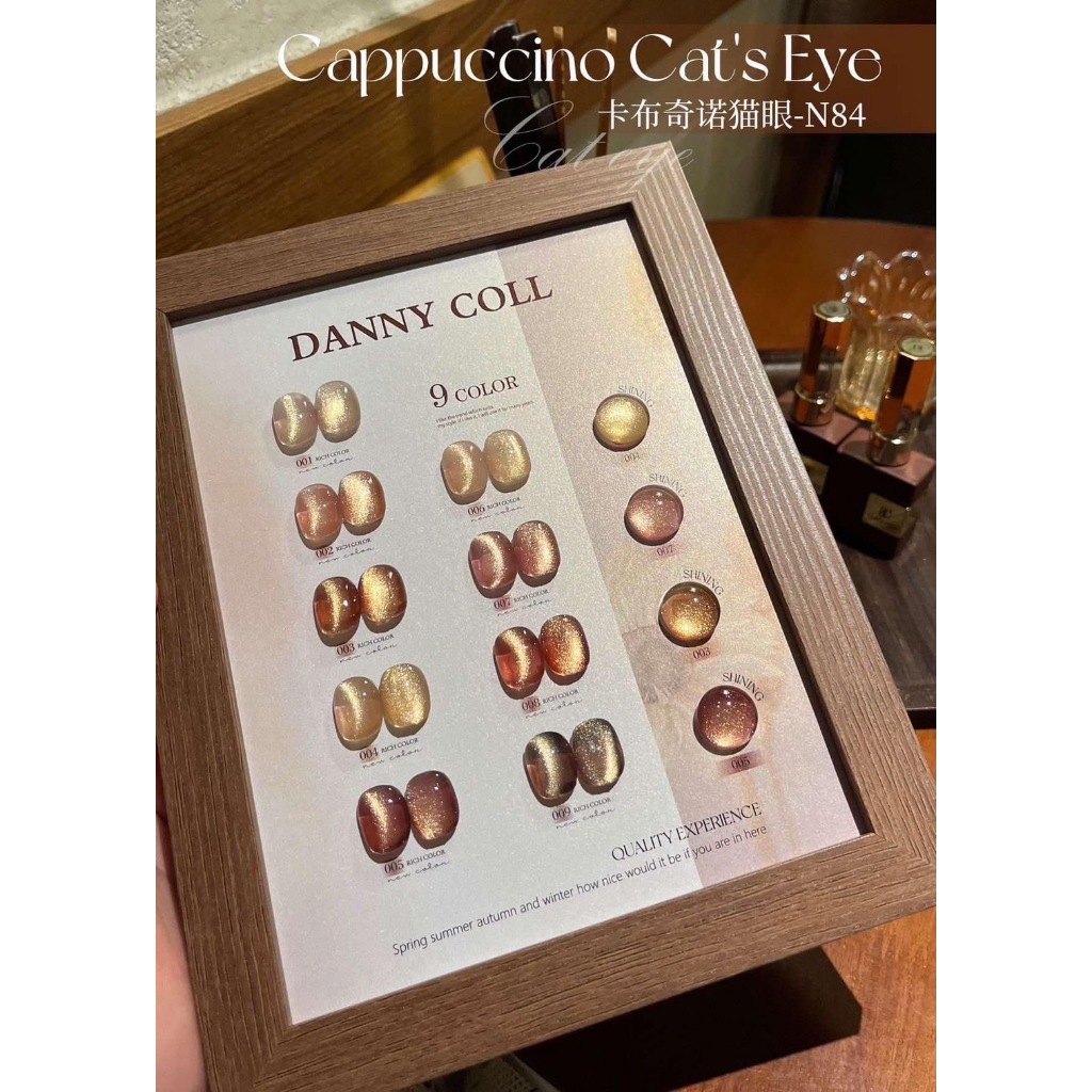 สีลูกแก้ว โทนน้ำตาล เซ็ต 9 สี N84 แบรนด์ DANNY COLL | Shopee Thailand