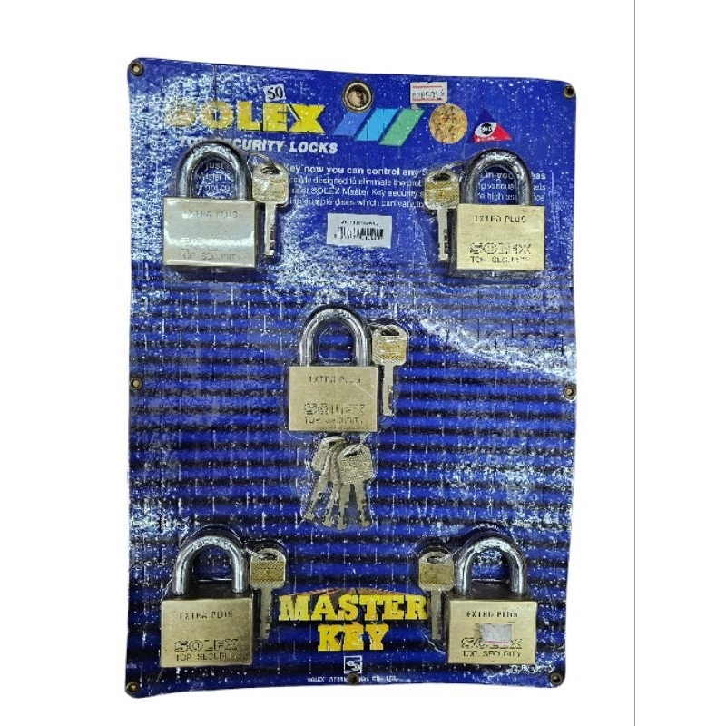 Solex กุญแจ Master key 5ตัวชุด ขนาด 50มิล ระบบลูกปืน ของแท้ | Shopee ...