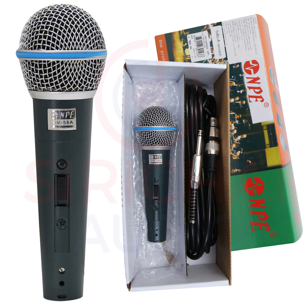 ไมค์สาย NPE sm58a แถมสายไมค์4.5เมตร | Shopee Thailand