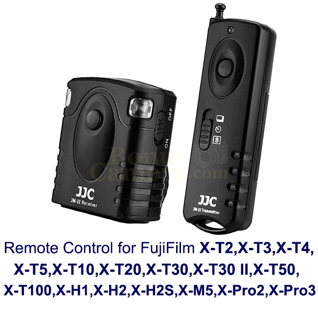 JM-R2(II) รีโมทไร้สายฟูจิ X-T2,T3,T4,T5,X-T10,T20,T30,T50,X-T100,X-H1,X ...