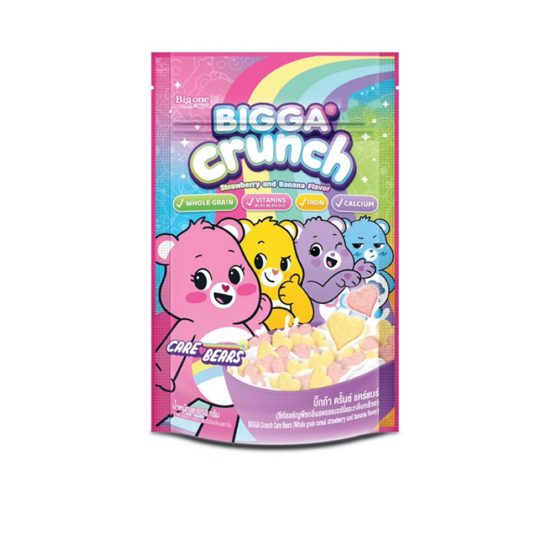 BIGGA CRUNCH CAREBEAR Strawberry & banana/Chocolate Caramel cereal ...