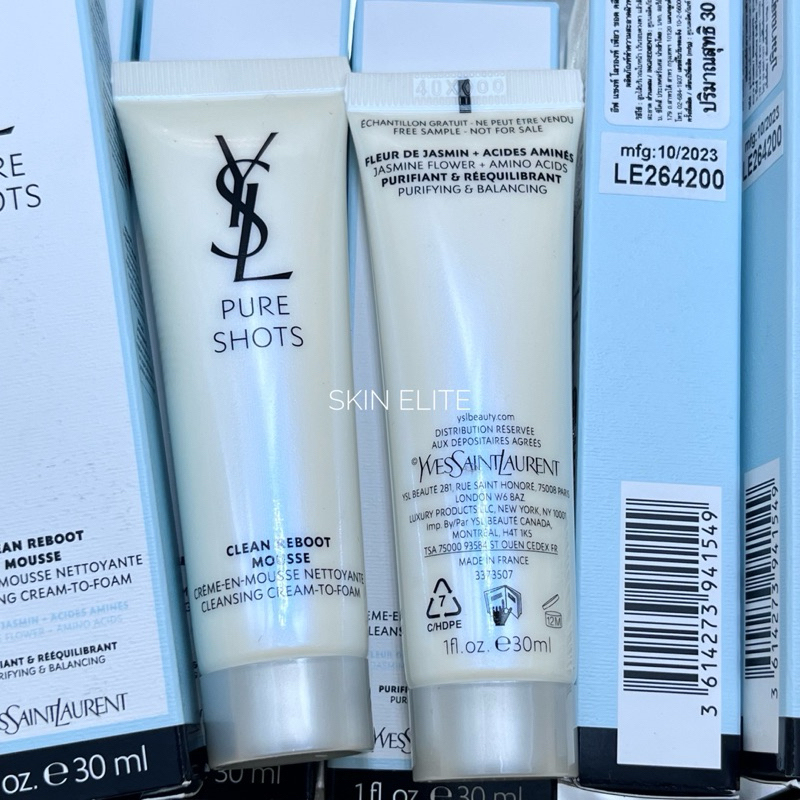 YSL PURE SHOTS CLEAN REBOOT CLEANSER 30 ML | Shopee Thailand