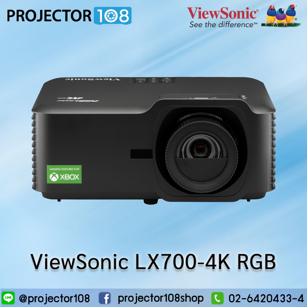 ViewSonic LX700-4K RGB Laser Home Cinema Projector (5200 RGB Laser, 4K ...