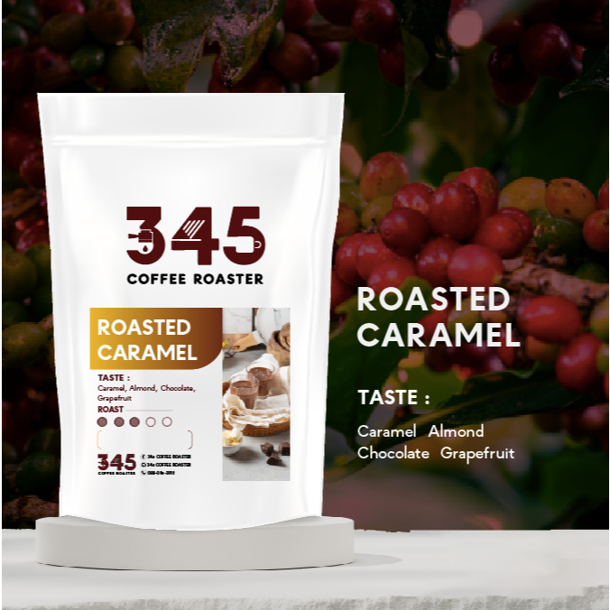 เมล็ดกาแฟคั่ว ROASTED CARAMEL | Shopee Thailand