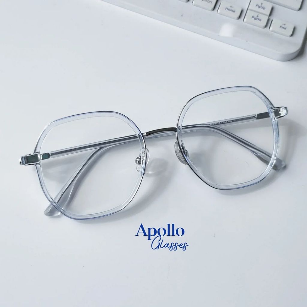 AP0114 - แว่นกรองแสง แว่นบลูบล็อค BlueBlock กรองแสงสีฟ้า เลนส์ใสไม่ติดเหลือง | Shopee Thailand