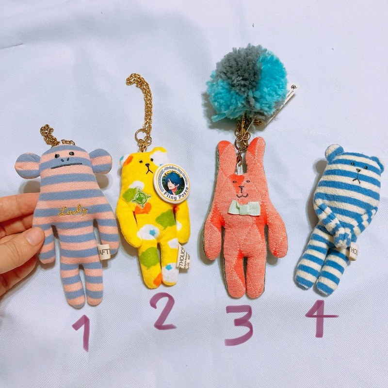 พวงกุญแจ ตุ๊กตา คราฟ หมี กระต่าย ลิง craft holic craftholic | Shopee Thailand