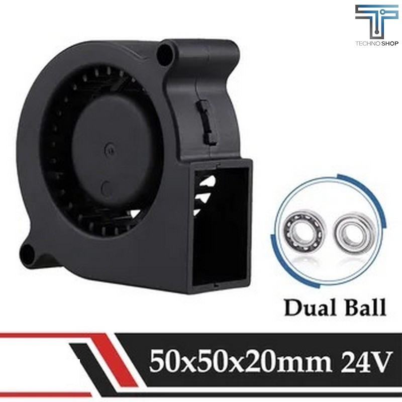 GDSTIME 5020 24V 50x50x20mm Brushless DC Blower Dual Ball Bearing ...
