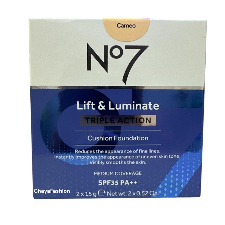 *SALE* No7 นัมเบอร์เซเว่น ลิฟท์ แอนด์ ลูมิเนท ทริปเปิ้ล แอคชั่น คุชชั่น ...