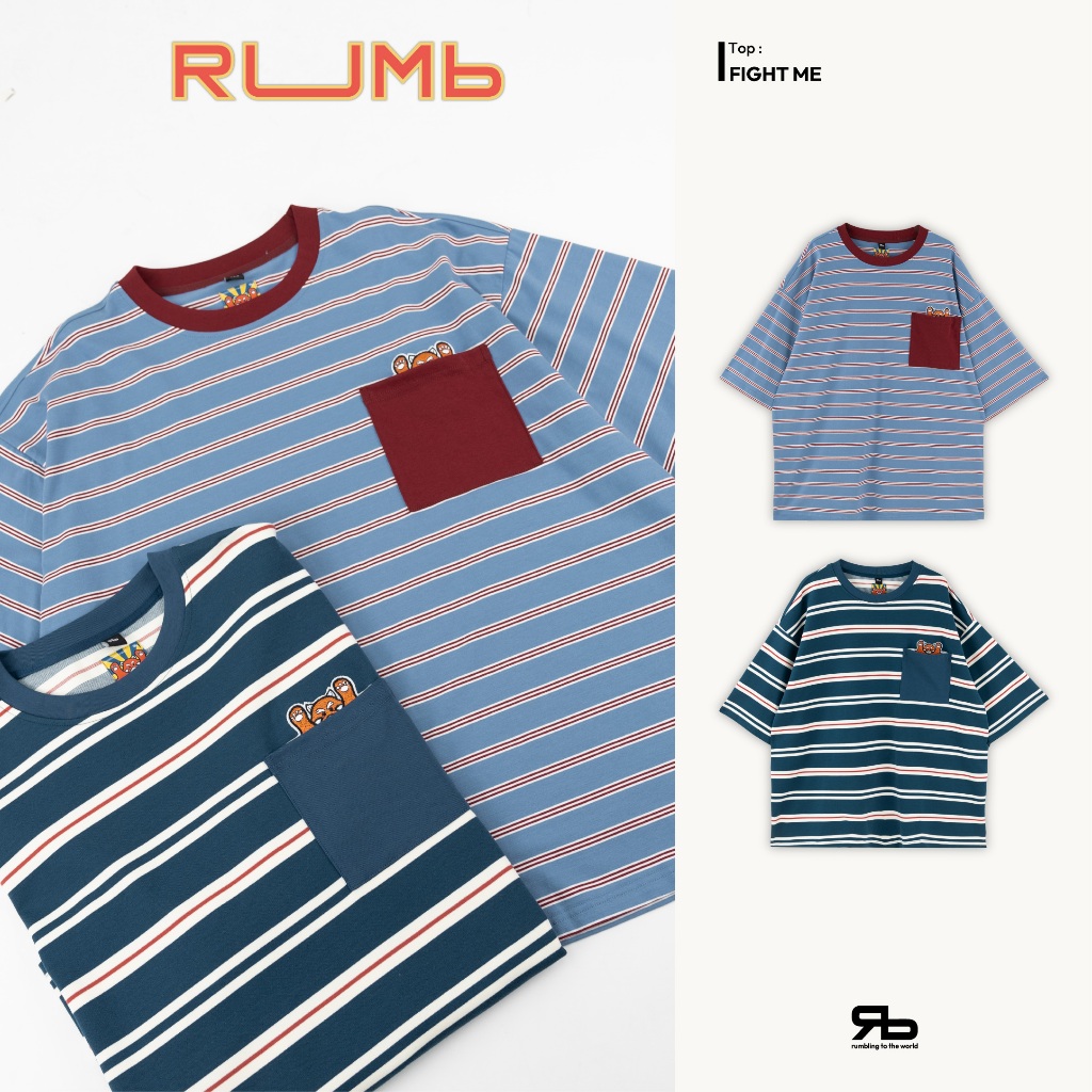 RUMb - เสื้อยืด เเขนสั้น รุ่น FIGHT ME | Shopee Thailand