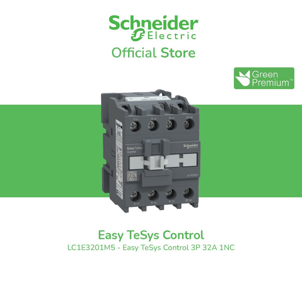 Schneider Electric Contactor,รุ่น EasyPact TVS,3P(3NO),AC-3,