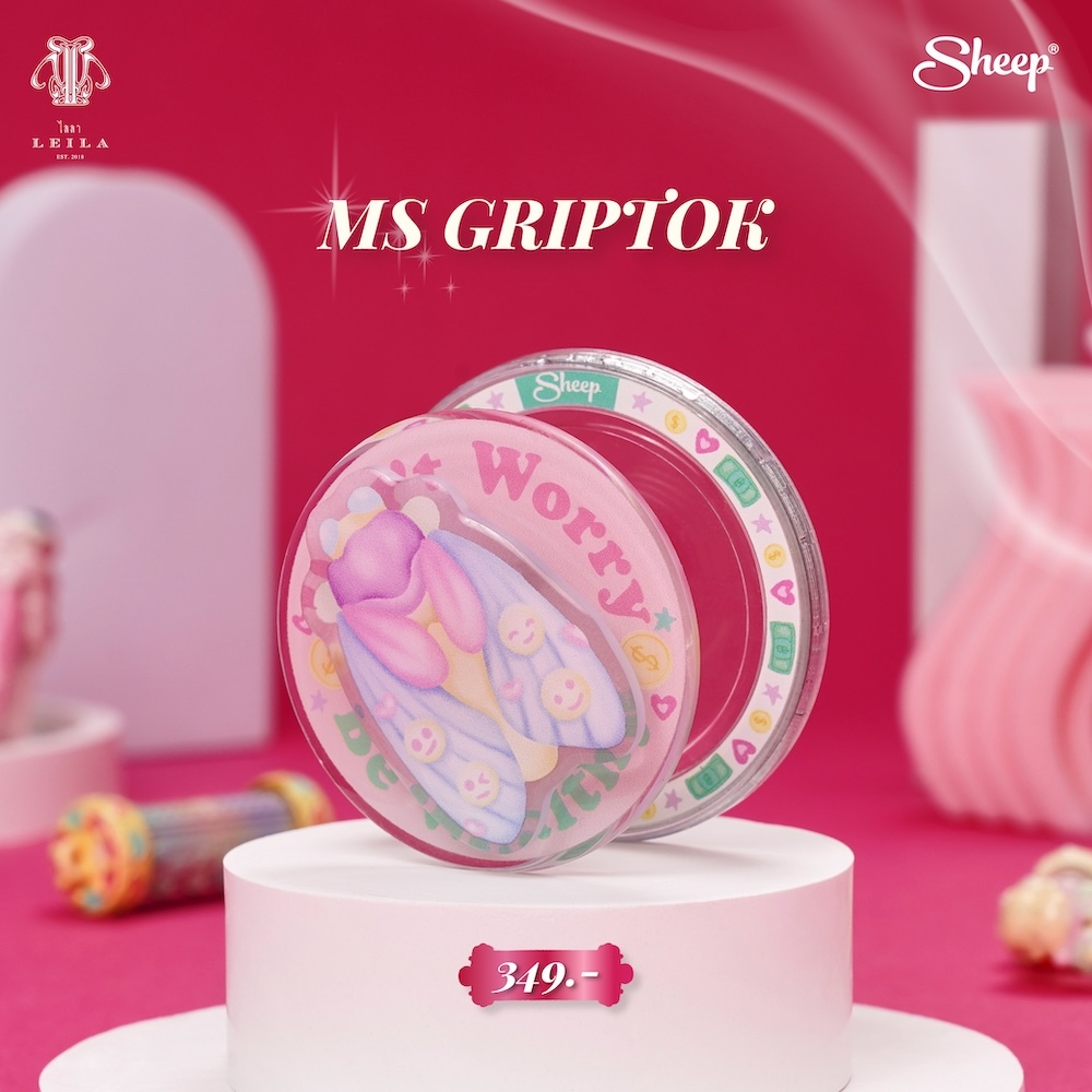 [Griptok MS Leila] Sheep X Leila Limited Collection Griptok แบบแม่เหล็ก นำโชค For iphoneและเคส ...