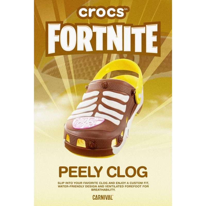 (พร้อมส่ง) ของแท้ 100% CROCS x FORTNITE PEELY CLOG | Shopee Thailand